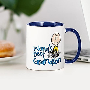 CafePress World's Best Grandson Mug Ceramic Coffee Mug, Tea Cup 11 oz