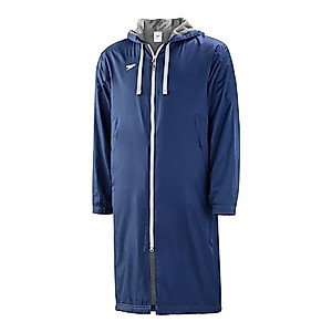 Speedo womens Parka Jacket Fleece Lined Team Colors down outerwear coats, Navy, Medium US