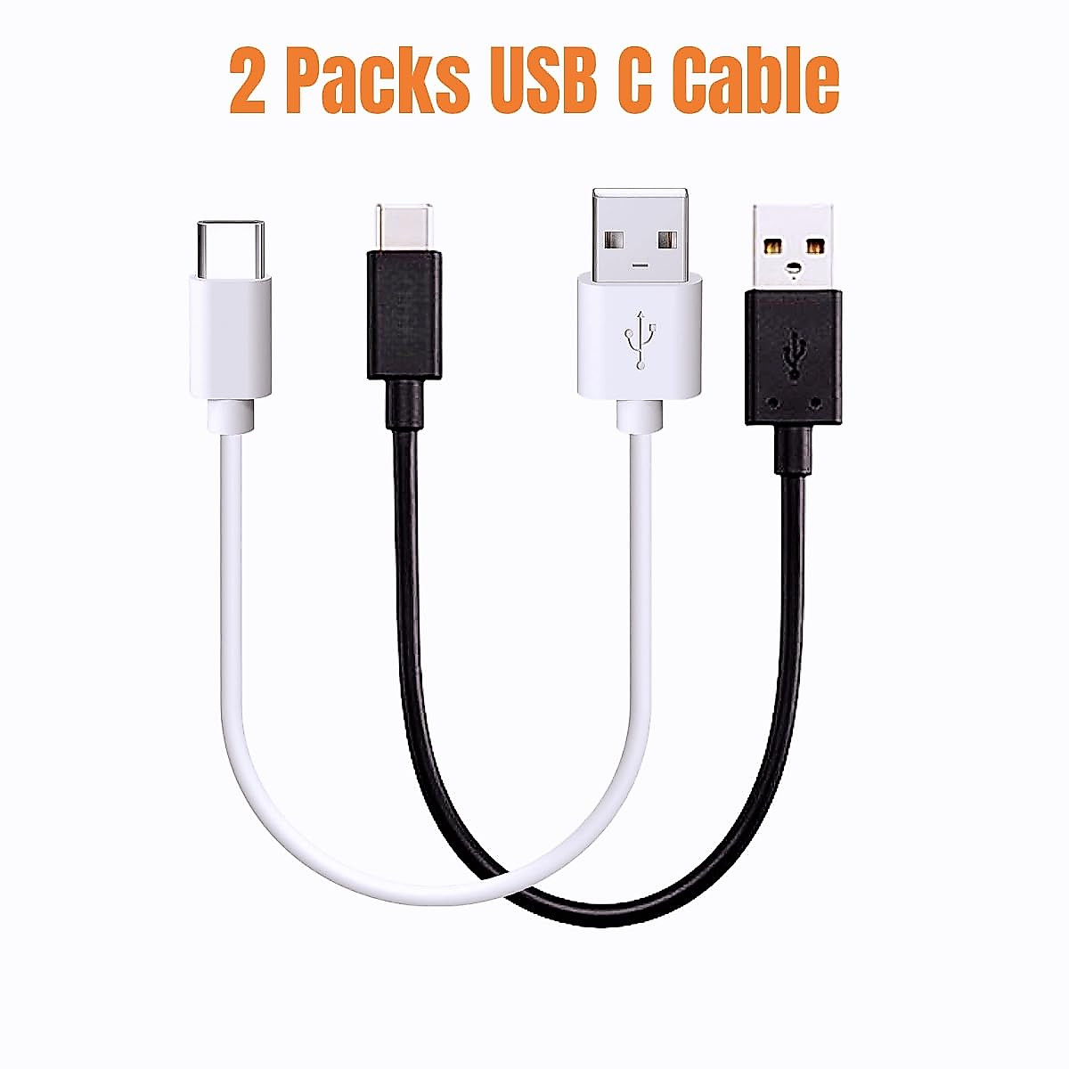 KUBOJSDLZ 2-Packs Fast Charge Cable, 1 Feet USB-C Charging Cable for Sony WH-1000XM5 WH-1000XM4 WF-1000XM4 WH-1000XM3 WH-XB910N WI-C200 WI-XB400 Beats Studio Pro