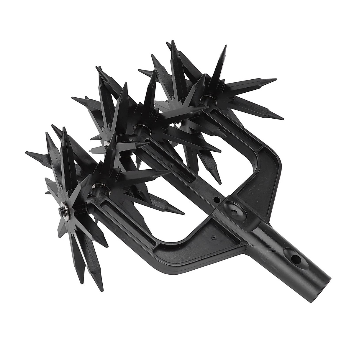 OKJHFD Adjustable Rotary Cultivator, Manual Tiller Garden Soil Scarifier,Wear Resistant 2 in 1 Ventilated Scarifier Heavy Duty Weeder Tool for Garden,Manual Cultivator