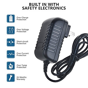 SapplySource AC Adapter for Segway Ninebot ZING E12 ZINGE12 eKickScooter Lithium-Ion Battery