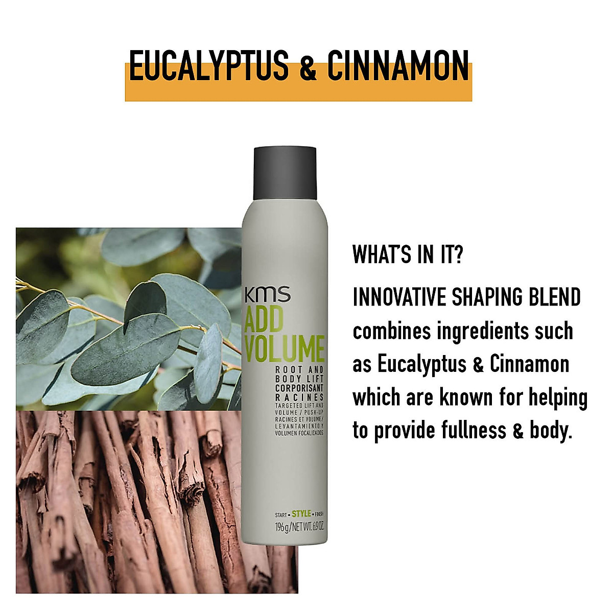 KMS Add Volume Root and Body Lift, 6.9 Ounce