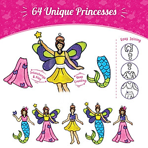Imagimake Window Art Princess | Suncatcher Kit | Arts and Crafts for Kids Ages 6-8 | Girls Toys Age 6-8 | Unicorn Gifts for Girls Age 6-8 | 7 Year Old Girl Birthday Gifts