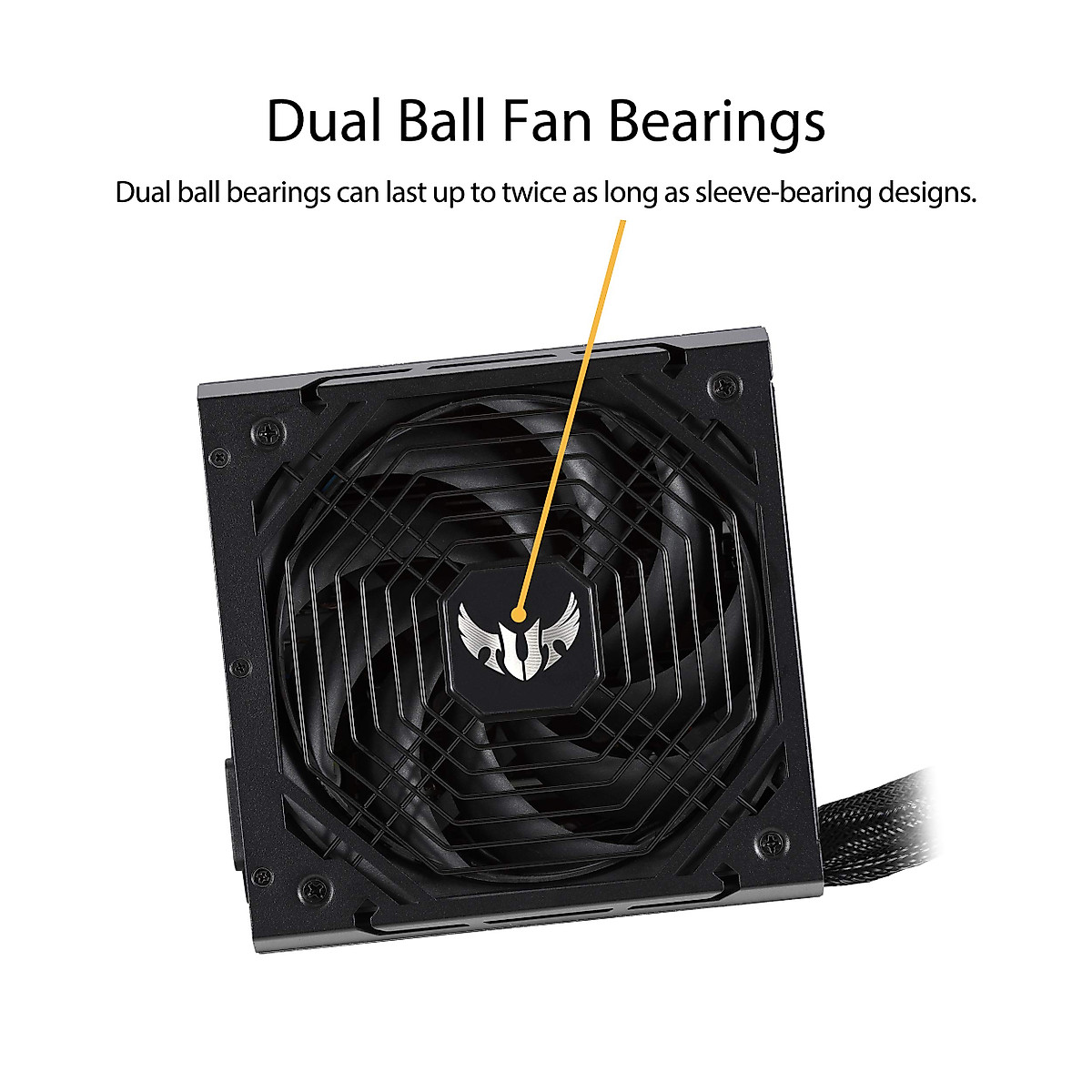 ASUS TUF GAMING 550W Bronze PSU, Power Supply(Axial-tech fan design, Dual Ball Fan Bearings, 0dB Technology, 80 PLUS Bronze Certification, 80cm 8-pin CPU Connector, 6-year Warranty)