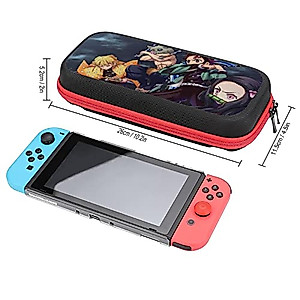 Autocean Carrying Case for Nintendo Switch, Anime Printing Protective Hard Shell Game Bag With 20 Game Card Slots for Nintendo Switch Console & Accessories