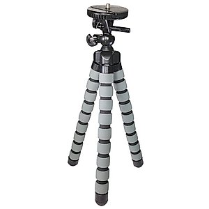 Vidpro Digital Camera Tripod, Compatible with MaxxMove Siez G5 Action Camera, Flexible Tripod - for Digital Cameras and Camcorders - Approx Height 13 inches