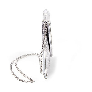 Steve Madden Swagger Rhinestone Clutch, Silver