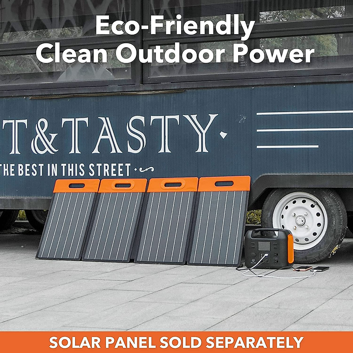 GOLABS R500 Portable Power Station, 518Wh Outdoor Solar Generator LiFePO4 Battery Backup with 500W Pure Sine Wave AC Outlet, PD 100W USB C Quick Charge for CPAP Camping RV Travel Emergency Orange