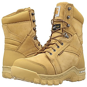 Carhartt mens Cmf8058 Rugflx 8" Wheat Soft Work Boot, Wheat, 9.5 US