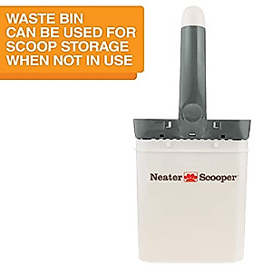 Neater Pet Brands - Neater Scooper Cat Litter Sifter - Bulk Pack Value Bundle Includes 195 Refill Bags - Mess Free Cat Litter Scoop to Bag Waste Bin System with Extra Waste Bags (Grey)