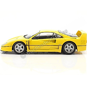 KK Scale KKDC180692 - Ferrar. F40 Yellow 1987 - Scale 1/18 - Collectible Model