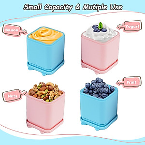 AVAIDave Leakproof Dips Container,4oz Silicone Salad Dressing Container Dipping Sauce Container Compatible with Bento Lunch Box, Snack Condiment Container Dipping Sauce Cups with Lids,2 pcs