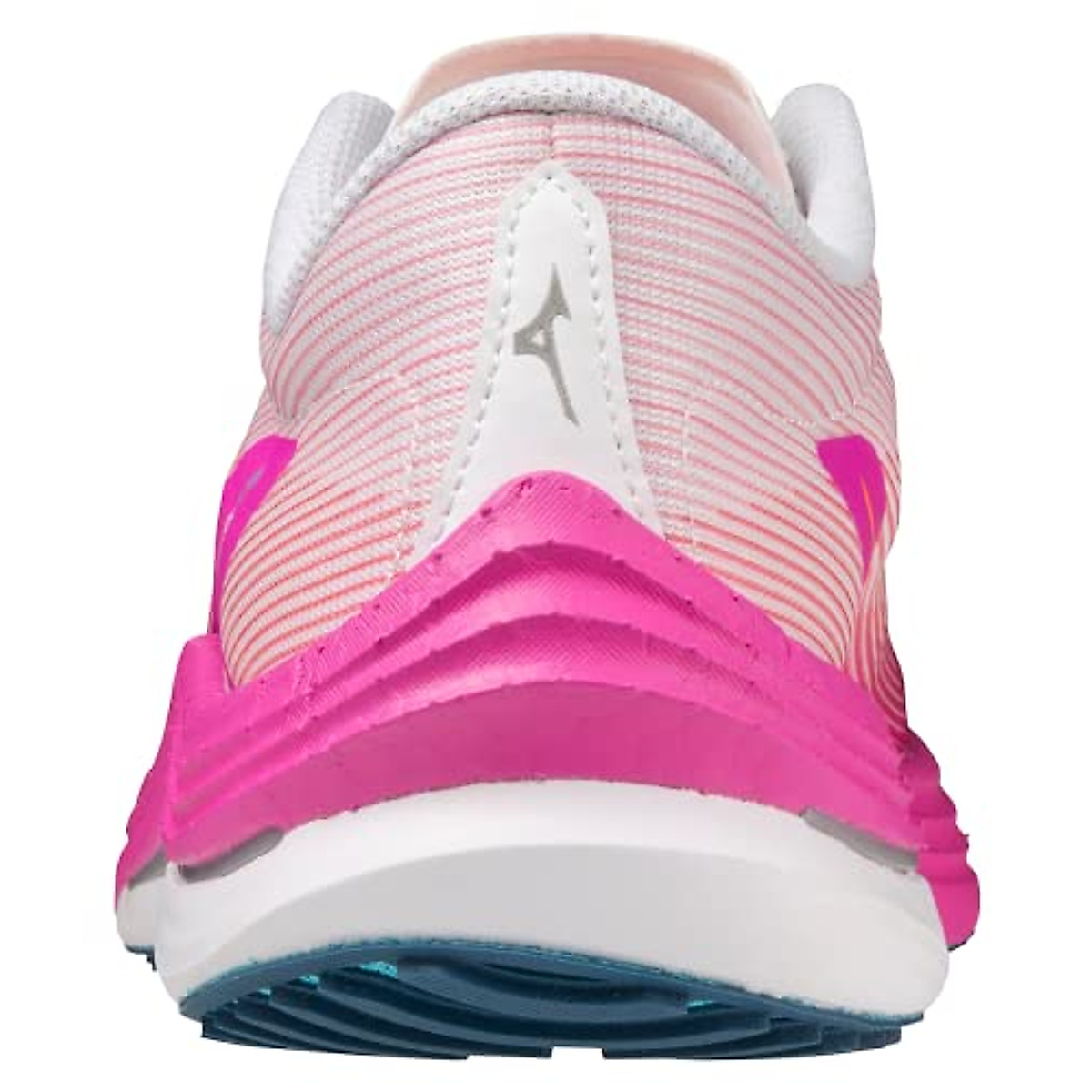 Mizuno Women's Wave Rebellion Flash Running Shoe, White/Silver, 8