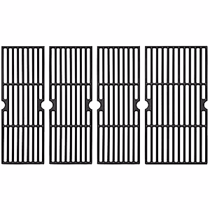 Cast Iron Grill Grates for Charbroil Performance 5 Burner Grills 463275517 463243518 463243519 463275717, Cooking Grids for Charbroil Performance 6 Burner 463274419 Grill, G470-0002-W1 G470-0003-W1