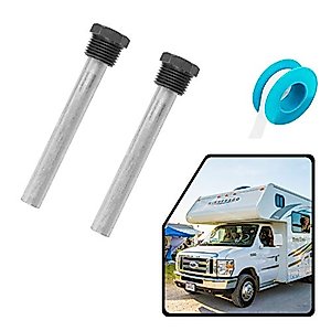 RV Water Heater Aluminum/Zinc Anode Rod for Atwood Heaters, Eau 2 Pack 1/2" NPT RV Hot Water Tank Anode Rod for RV, Camper and Trailer Water Heaters