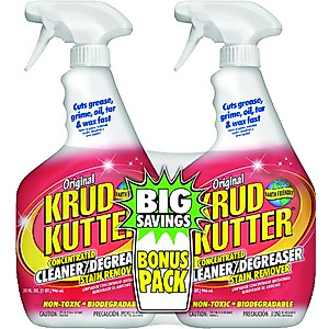 KRUD KUTTER KK32BP/6 32-Ounce Trigger Spray Original Concentrate Cleaner/Degreaser Bonus Pack, 2-Pack