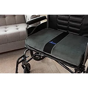 Jumbo Seat Cushion for Extra Wide Wheelchairs - 25 x 17 x 3.5 Inch Firm Cushion for Users up to 500lbs - Clinical Grade Memory Foam Chair Cushion - Relieves Sciatica, Tailbone and Back Pain