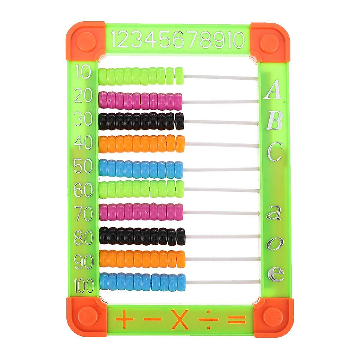 ibasenice Abacus Math Toy Math manipulatives Abacus Abacus for Kids Math Counting Number Frame (Random Color)