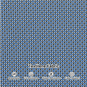 PURPLE LEAF Patio Lounge Chair 2 Pieces White Aluminum Outdoor Chaise Lounge for Pool Backyard Beach with Wheels and Table, Indigo