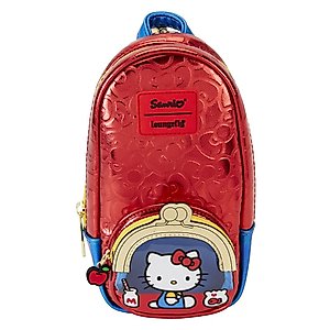 Loungefly Sanrio Hello Kitty 50th Anniversary Coin Bag Metallic Stationery Mini Backpack Pencil Case