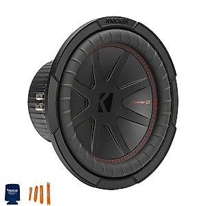 KICKER 48CWR104 CompR 10" Subwoofer, DVC, 4-ohm