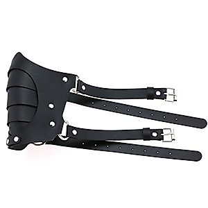 HUI GUO Women Leather Catwoman Masks Adjustable Animal Half Face Mask Cat Rabbit Masquerade Cosplay Halloween Carnival Costume, Black-bzb