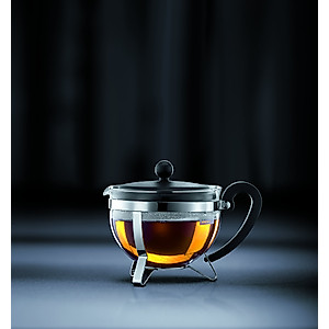 Bodum Chambord 1-Liter Tea Pot, 34-Ounce, Black