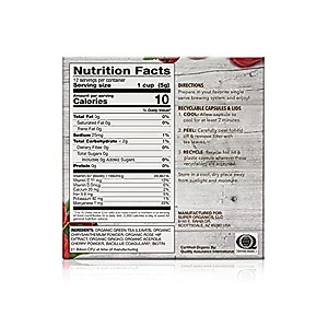 Super Organics Beauty Boost Green Tea Pods With Superfoods & Probiotics | Keurig K-Cup Compatible | Beauty Tea, Skin Care Tea | USDA Certified Organic, Vegan, Non-GMO Natural & Delicious Tea, 12ct