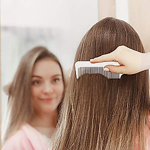 6 Pack Blending Comb Barber Combs, 9 Inch Clipper Combs Flat Top Clipper Combs Barber Heat Resistant Hair Cutting Combs for Clipper Cuts and Flattops (Black)