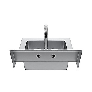 Elkay EHS-18X Hand Sink, 18X15 OA, 14X10X5 Bowl, Faucet, 18 GA 300 Series SS, NSF