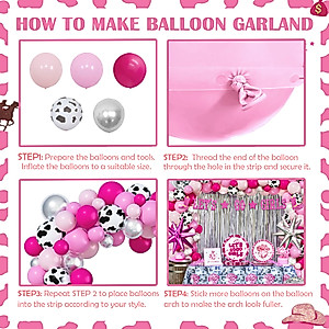 Hombae Cowgirl Bachelorette Party Decorations, Let’s Go Girls Party Supplies, Disco Hot Pink Nashville Cowgirl Bridal Shower, Fringe Curtain Balloon Banner Tablecloth Cake Topper Plates Napkins Forks