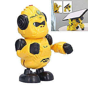 Zerodis Kids Robot Toys, Boys Robot Toys Gorilla Shaped Mist Spraying Kids Robots Gifts with Lights Sounds for Kid 3-8 Year Birthday Gift Present(Yellow)