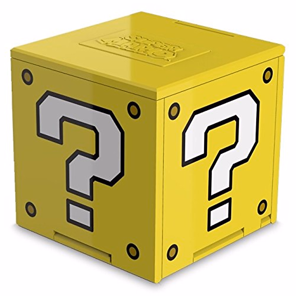 PDP Gaming Pop and Display Question Block Collapsible Flat Storage For Up To 10 Games: Yellow - 3DS
