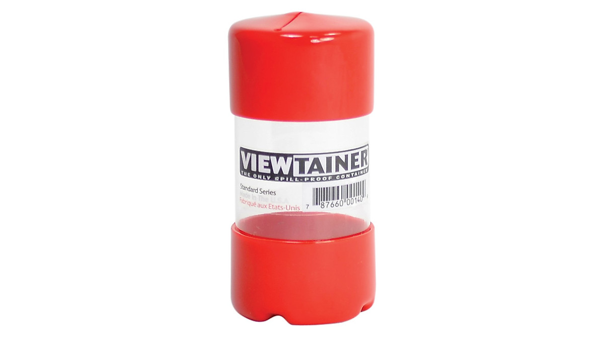 Viewtainer Storage Container 2x4 Inch Red - Easy-Open & Stackable