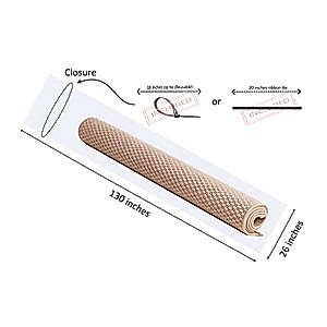 Wowfit Giant Plastic Rug Storage Bag with Zip Tie, Fits Rug up to 9'x12', Perfect for Moving, Packing and Shipping