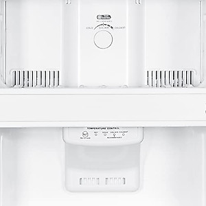 Magic Cool MCR10WI Apartment Refrigerator Freestanding Slim Design Full Fridge with Top Freezer for Condo, House, Small Kitchen Use, White