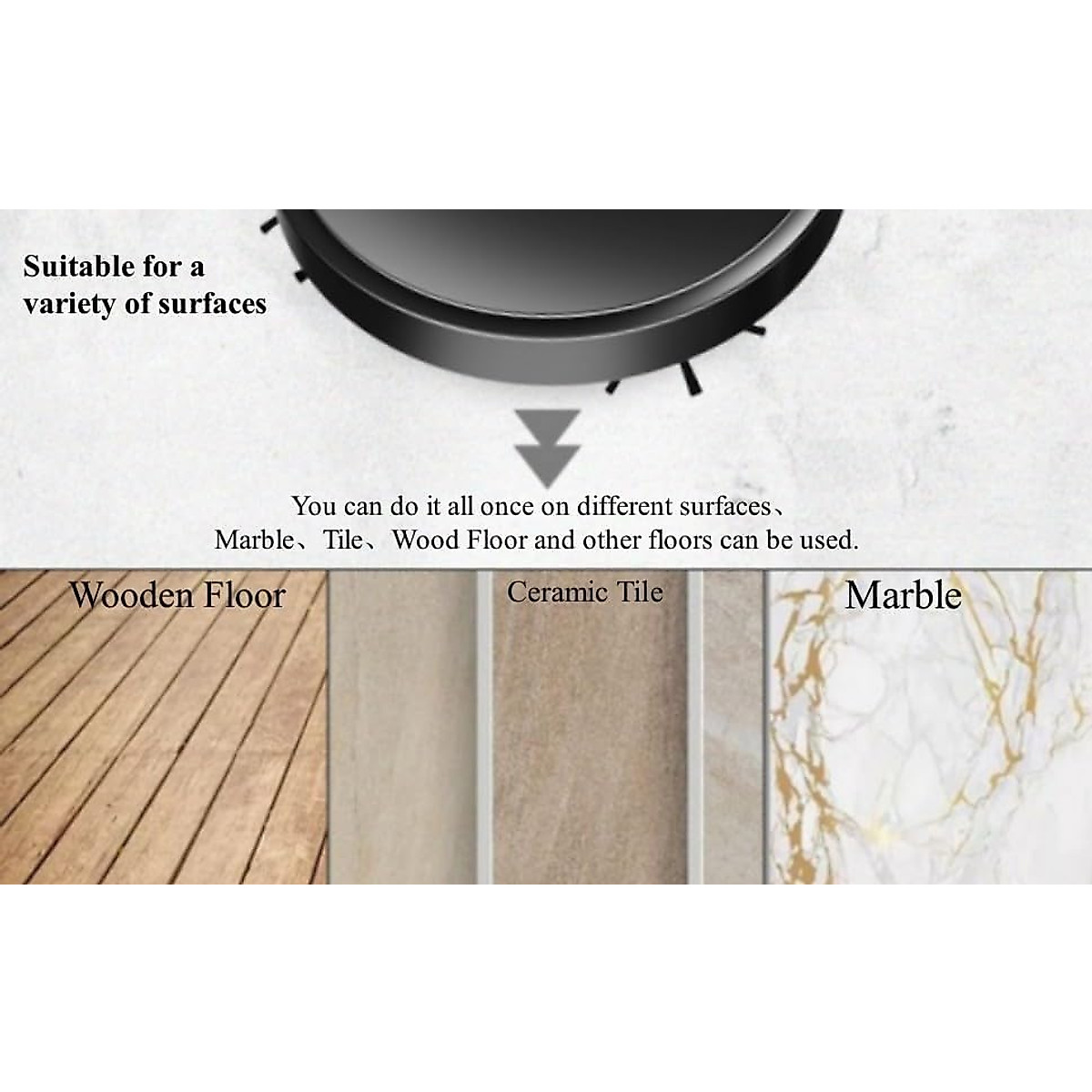 2023 intelligent Robotic vacuum cleaner with its own purple light - kPa suction, robot vacuum cleaner with schedule, 3-in-1 mopping robot vacuum cleaner, suitable for hard floors, pet hair, carpets