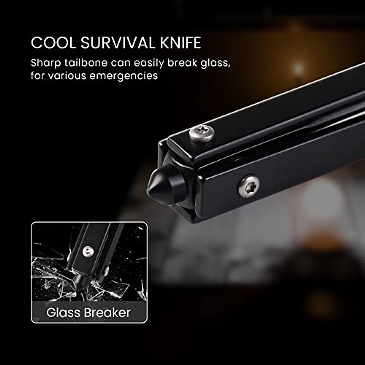 edcfans Pocket Knife for Men, EDC Knives with Glass Breaker, Folding Knife, Slim Gentleman's Knife Suitable for Everyday Carry