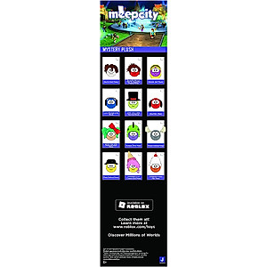 Roblox Collection: Meep City Micro Plush Mystery 3-Pack [Includes 3 Exclusive Virtual Items]