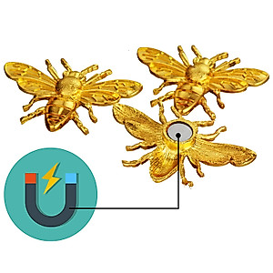 12 Pieces Bees Refrigerator Magnets Bees Fridge Magnets Cute Bee Whiteboard Magnets for Office Whiteboard Fridge Decorations Supplies