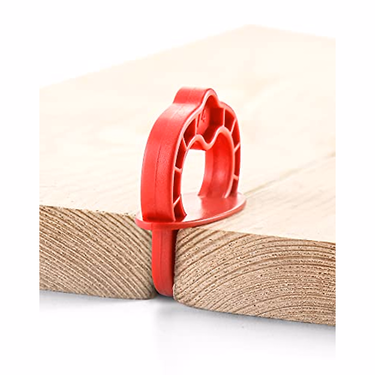 QWORK Deck Board Jig, 12 Pcs 1/4" Gap Deck Board Spacer Rings for Pressure Treated, Composite, PVC, Plank