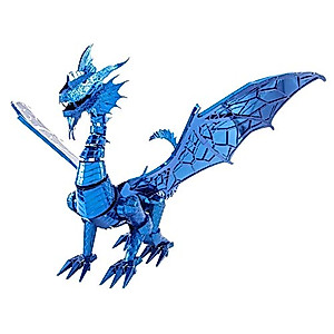 Fascinations Metal Earth Premium Series Blue Dragon 3D Metal Model Kit