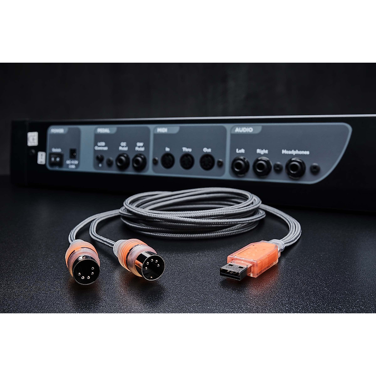 ESI MIDIMATE eX: 2m/6.5ft High-Speed USB MIDI Cable, Plug & Play USB to MIDI Interface Adapter with 32 Inputs or Outputs for Extensive MIDI Setup for PC/Mac, MIDI to USB for Editing and Recording