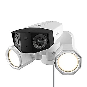 REOLINK 4K Floodlight Camera for PoE Security Camera System, IP Outdoor Camera in 180 Degree Ultra-Wide Angle, Human/Vehicle/Pet Alerts, 1800 Lumen Floodlights, Two Way Talk, Duo Floodlight PoE