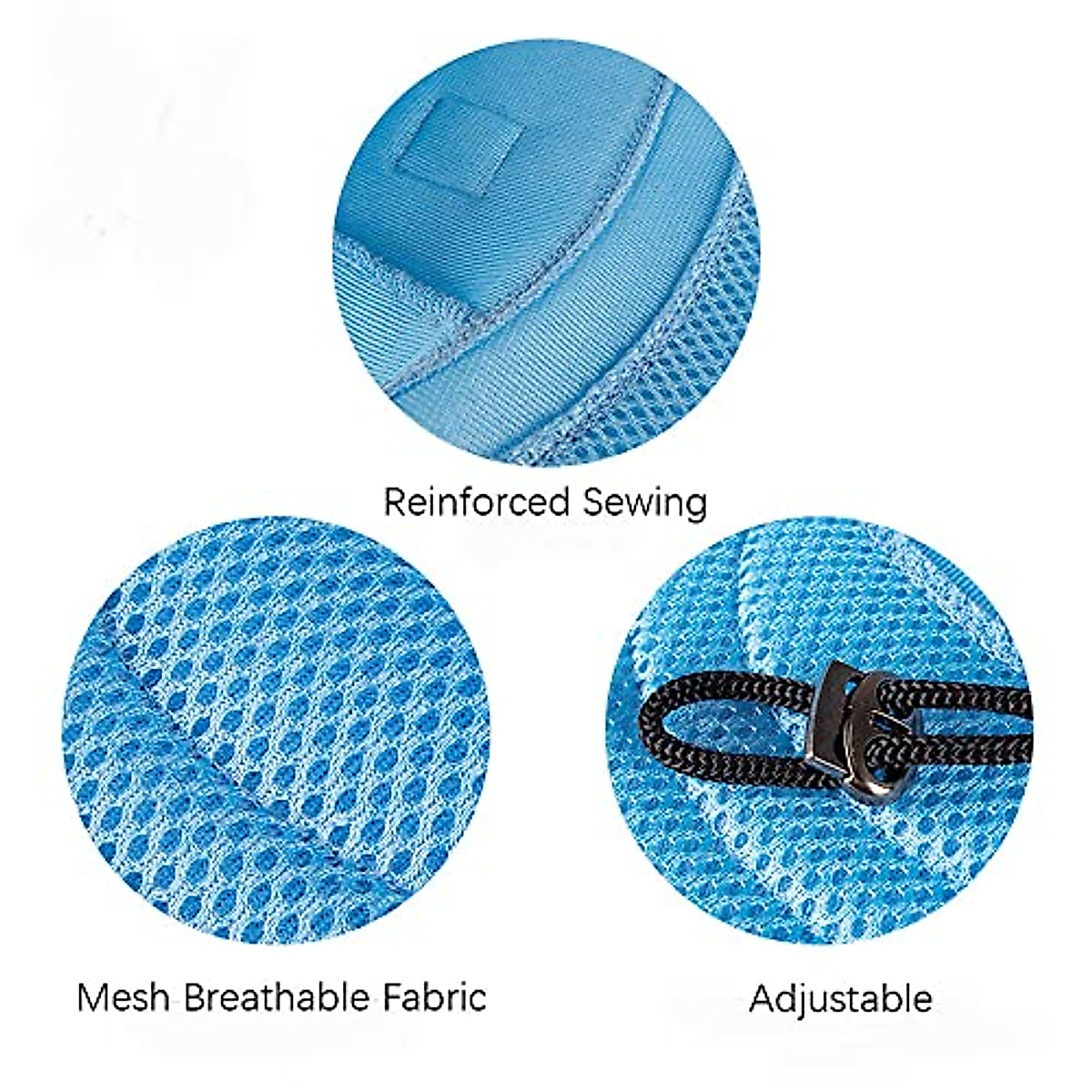 leconpet Mesh Baseball Pet Caps with Ear Holes Adjustable Comfortable Dog Hats for Small Medium and Large Dogs Cat Cap (Small, Red)