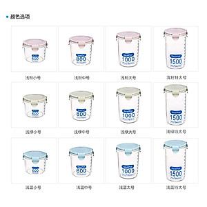 JLCHEN 2pcs 1500ml Cereal Container Airtight Plastic Storage Containers Perfect for Food Storage Containers Kitchen Storage Containers