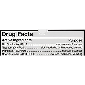 Hyland's Naturals Motion Sickness, Nausea Relief Tablets, All Natural Treatment for Car Sickness and Sea Sickness, 50 Co