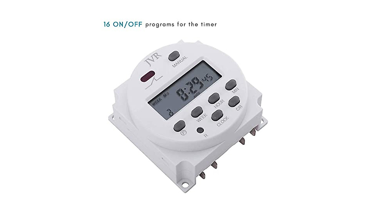 12V Timer Switch - Programmable, DC/AC/Solar Battery Powered | 12 Volt ...