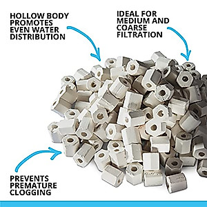 Fluval Pre-Filter Media, Mechanical Filter Media for Aquariums, Ceramic Rings, 26.45 oz., A1470