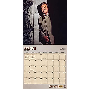 John Wayne in the Movies OFFICIAL | 2023 12 x 24 Inch Monthly Square Wall Calendar | Foil Stamped Cover | BrownTrout | USA American Actor Celebrity Duke